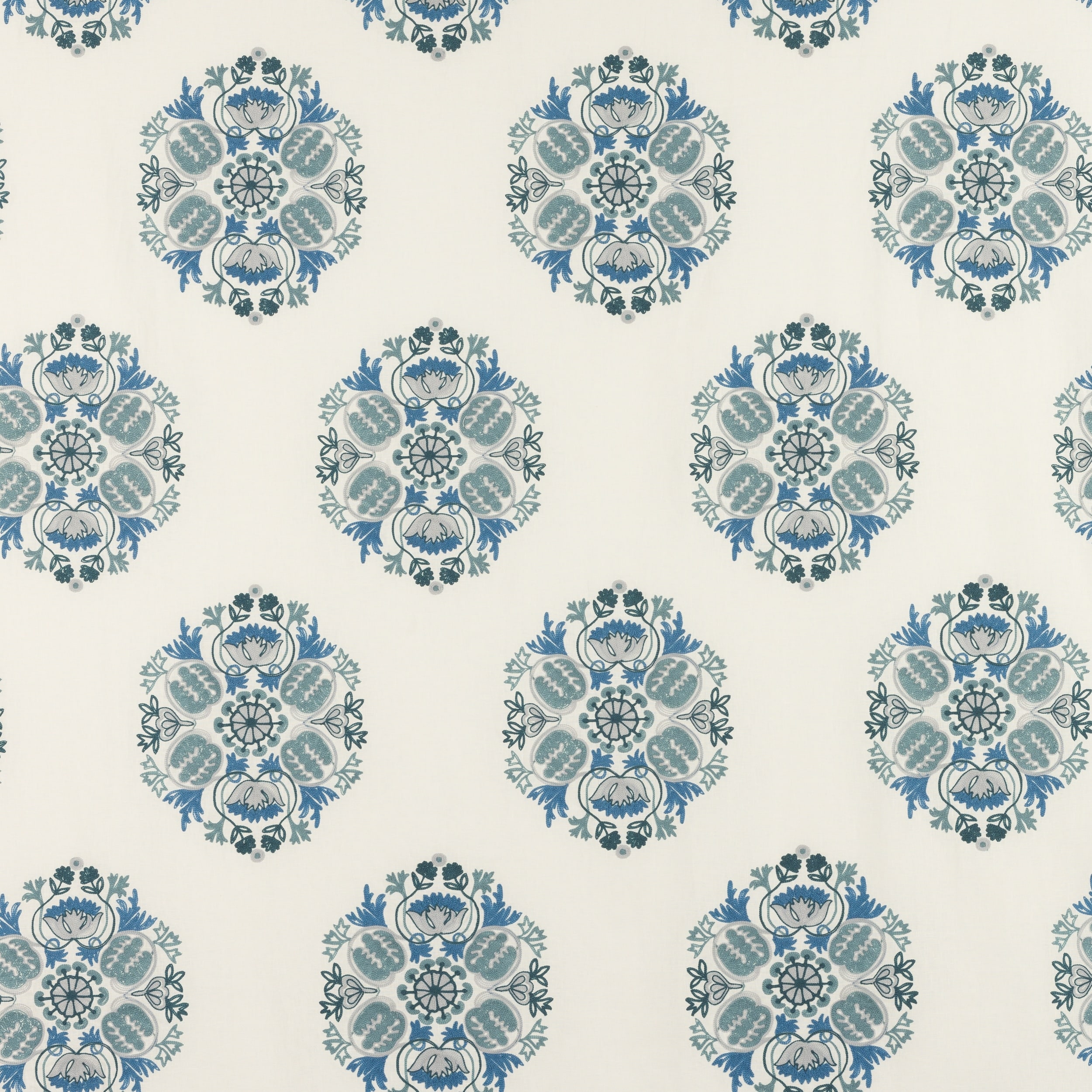 Burghley, blue, ivory - Cowtan & Tout Design Library