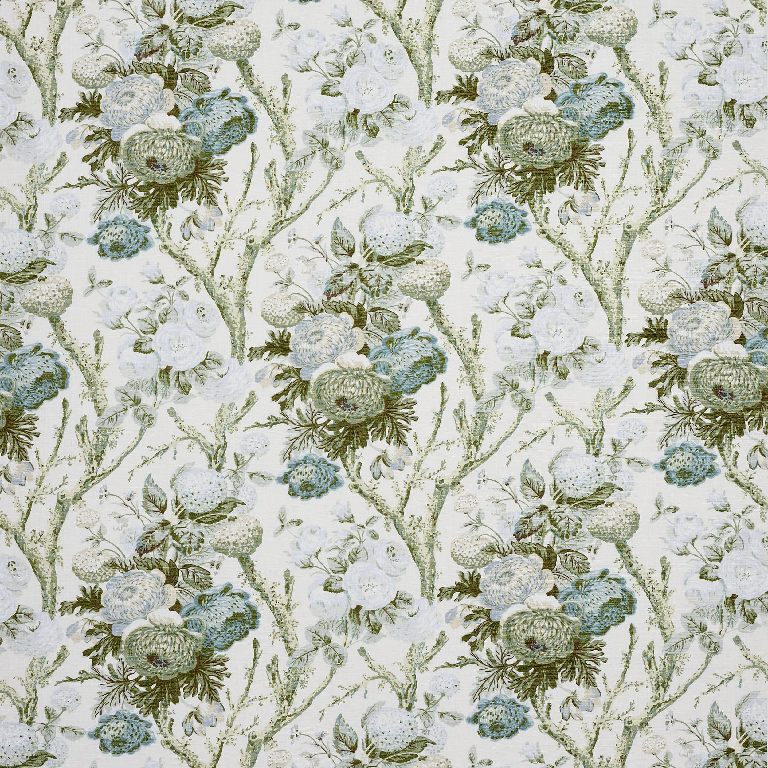 Ardsley II, aqua, fern - Cowtan & Tout Design Library