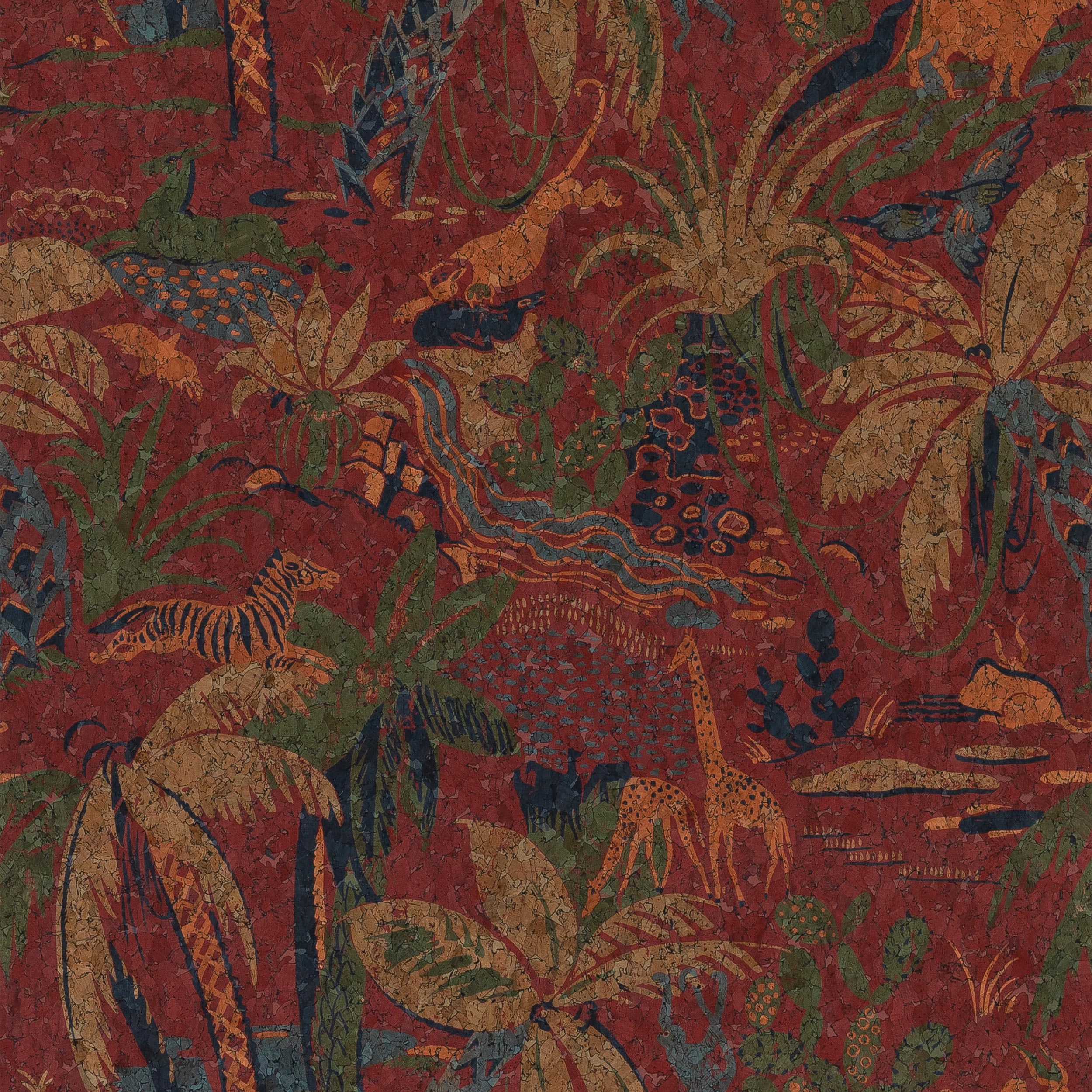 Madagascar Wallpaper, ebony - Cowtan & Tout Design Library