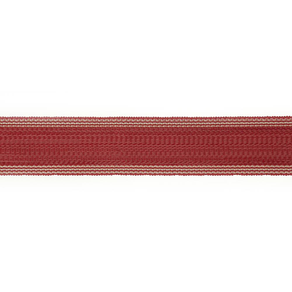 Arlington Wide Braid, tomato, olive - Cowtan & Tout Design Library