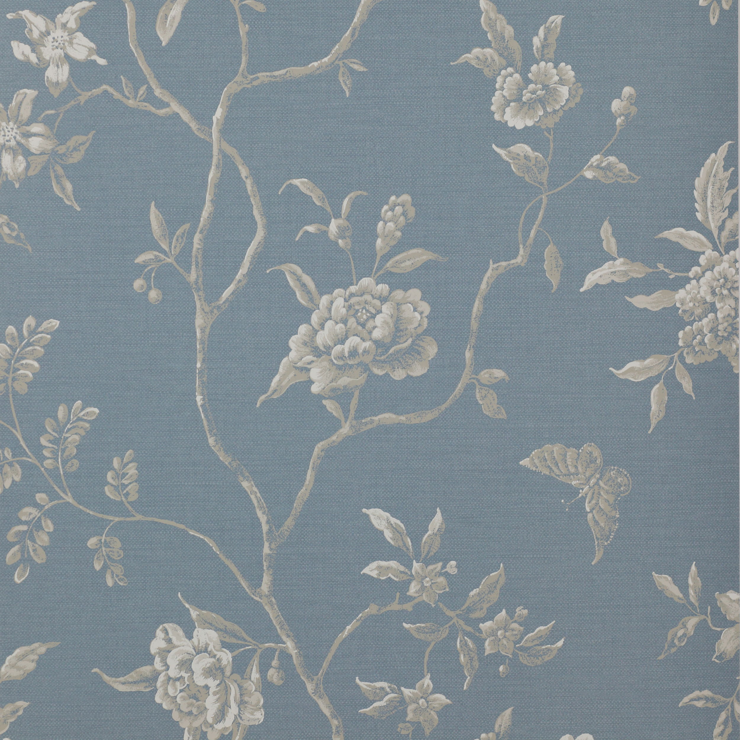 Swedish Tree Wallpaper, charcoal - Cowtan & Tout Design Library