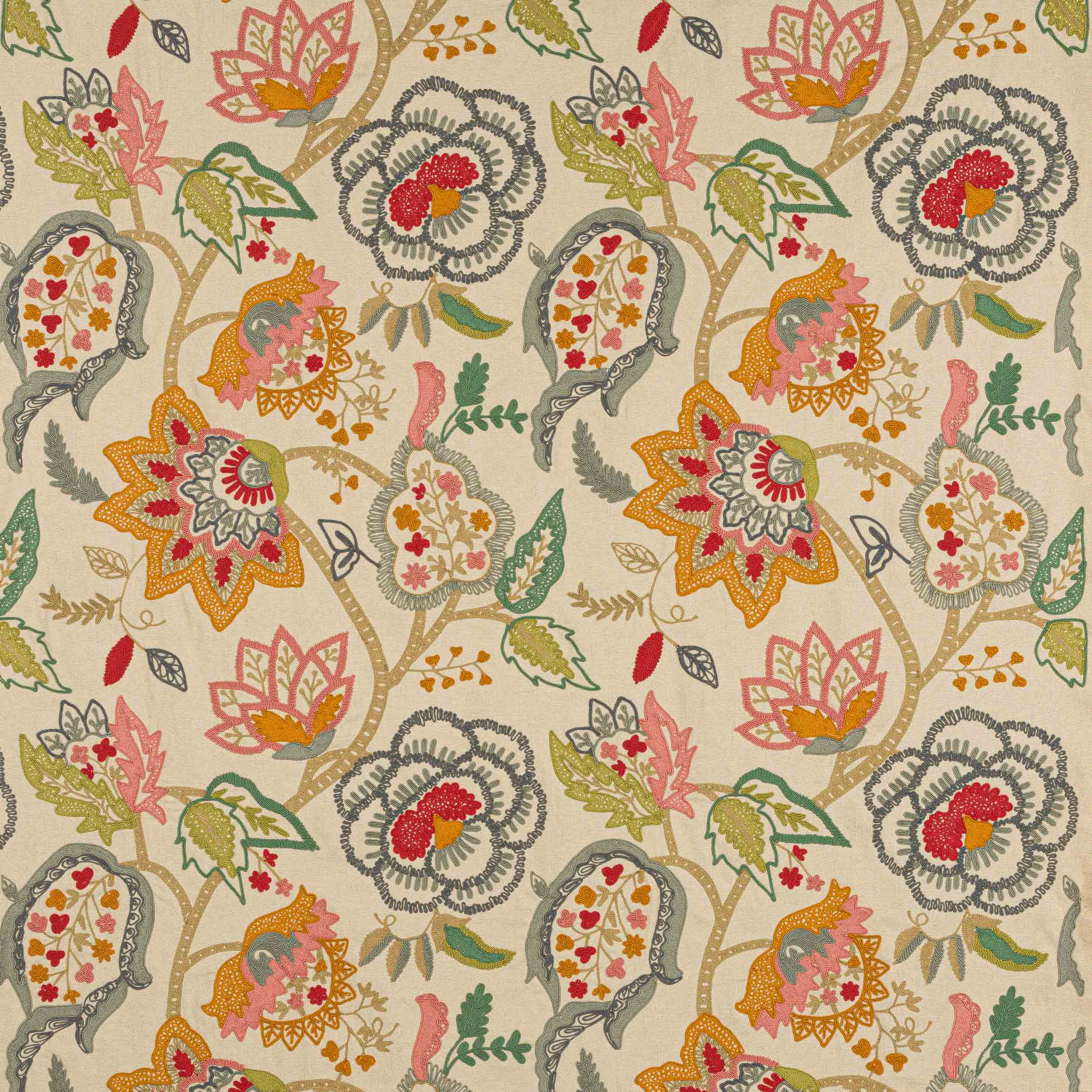 Nerello, red, green - Cowtan & Tout Design Library
